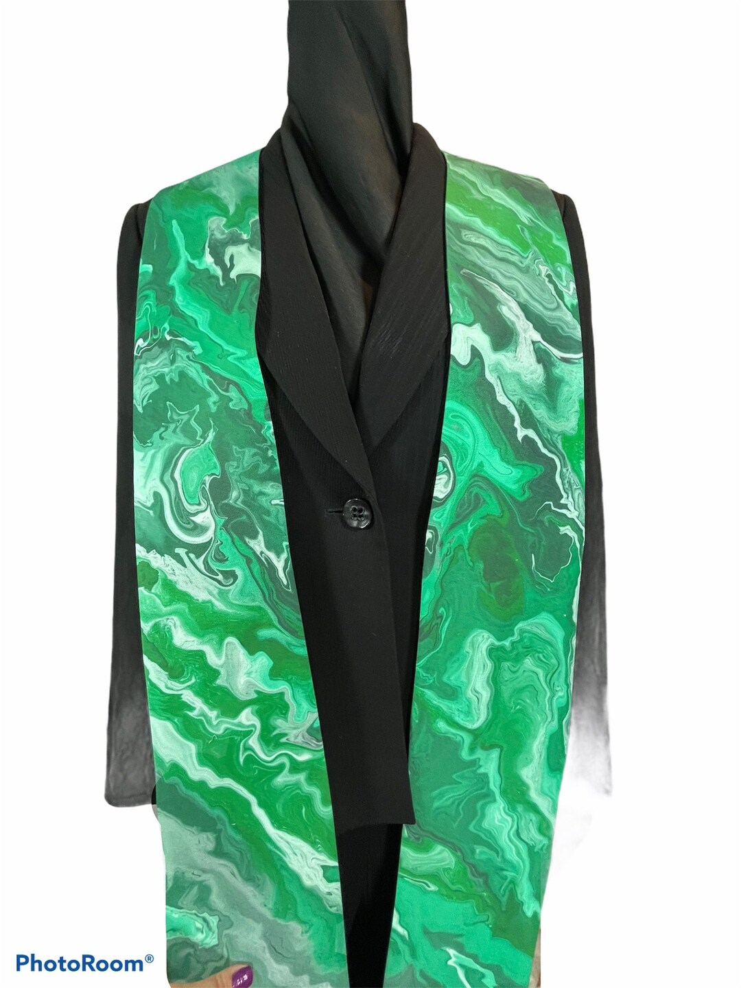 Green Marble Clergy Stole - Etsy