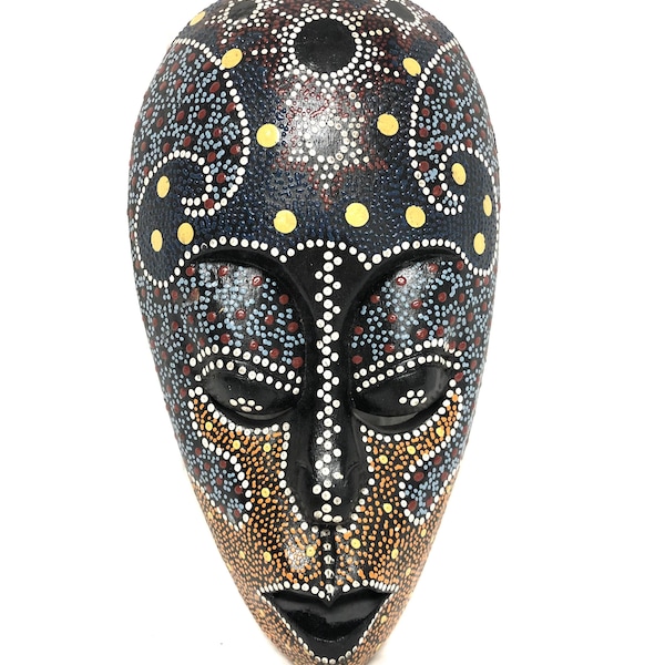 Hand Painted Wall Mask - Etsy
