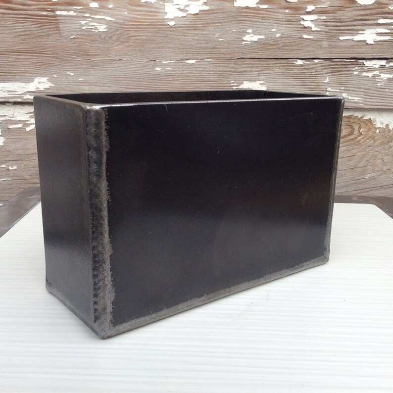 Modern Rectangle Steel Planter - Etsy