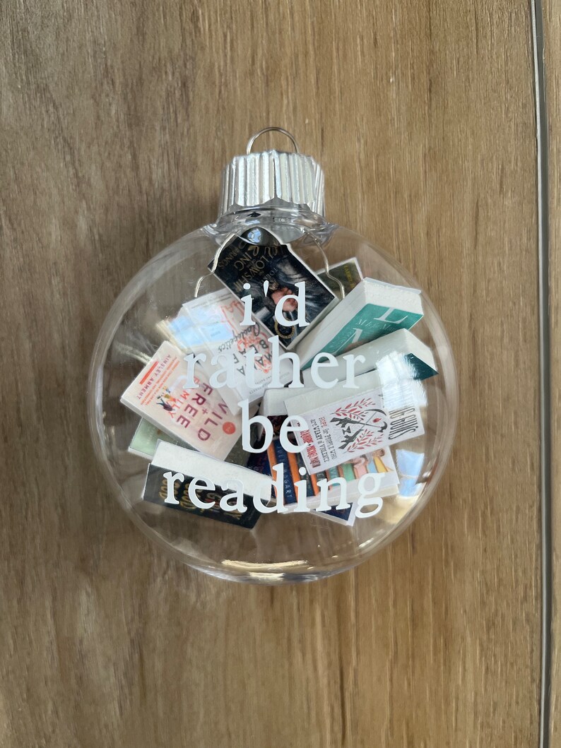 Custom Mini Book Ornament Book Club Ornament Year of Books - Etsy
