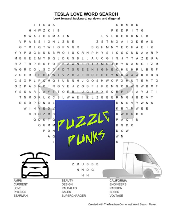 Printable Word Search Puzzle in a Heart Shape for People Who - Etsy