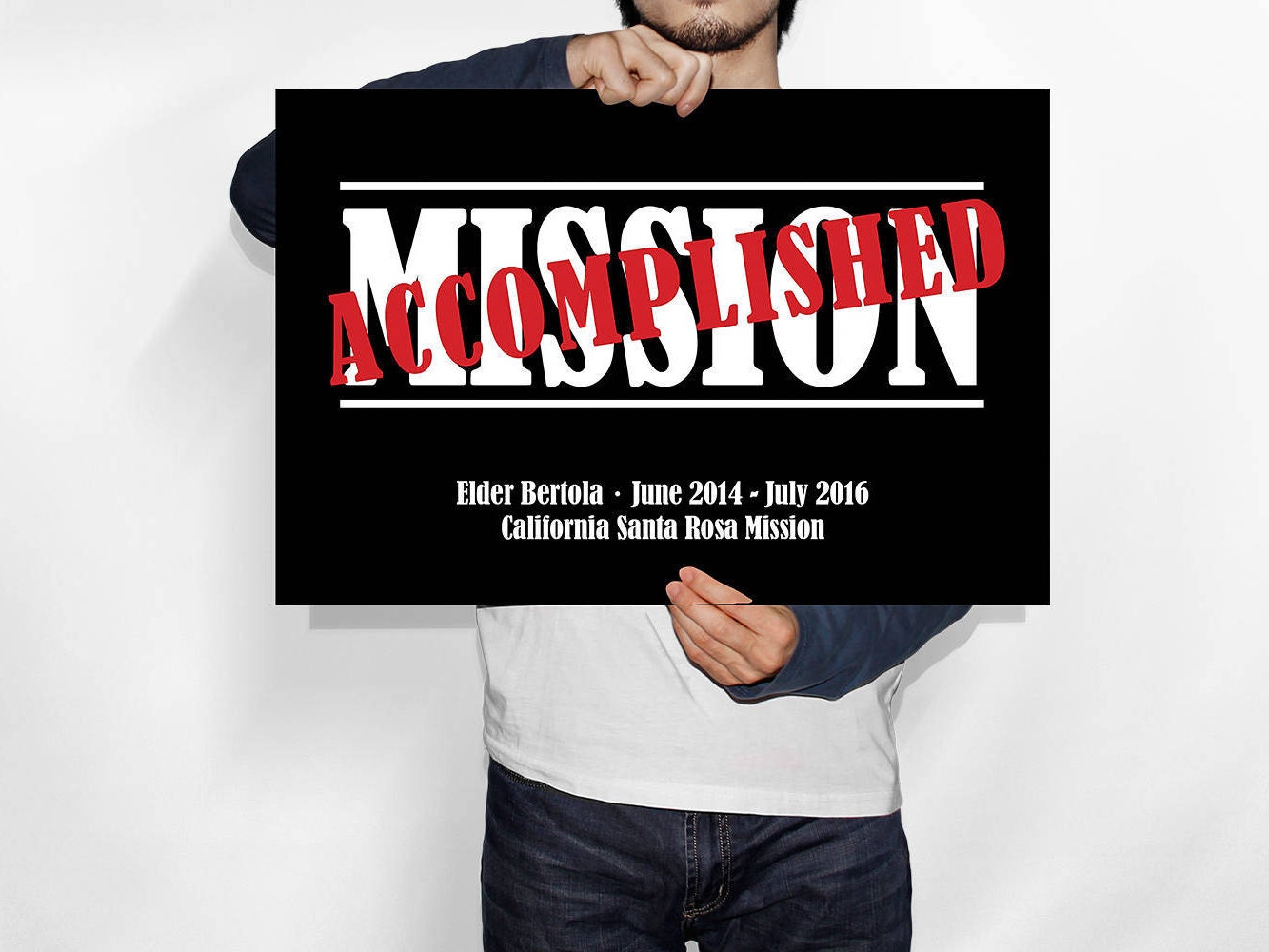 Mission Accomplished Poster | Missionary Homecoming Poster | LDS Sign ...