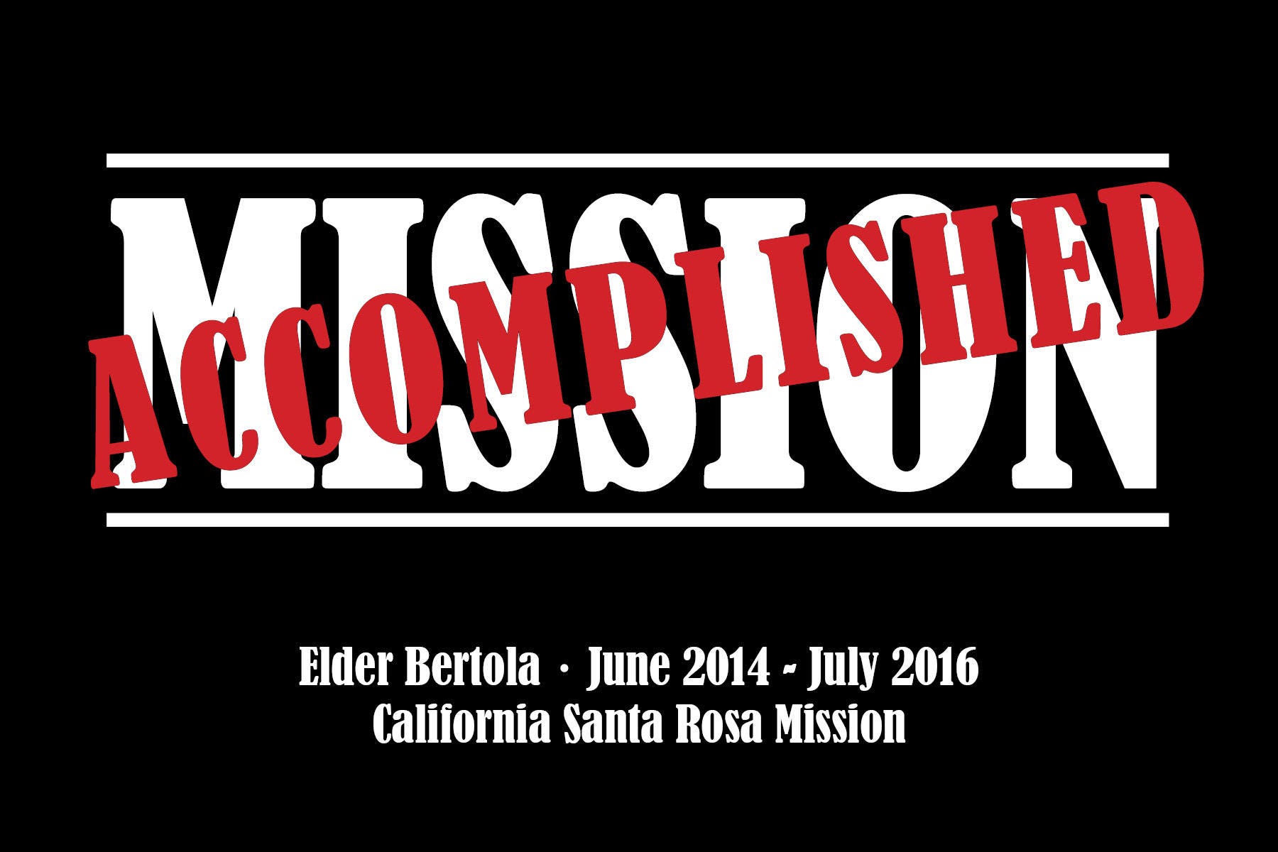 Mission Accomplished Poster | Missionary Homecoming Poster | LDS Sign ...