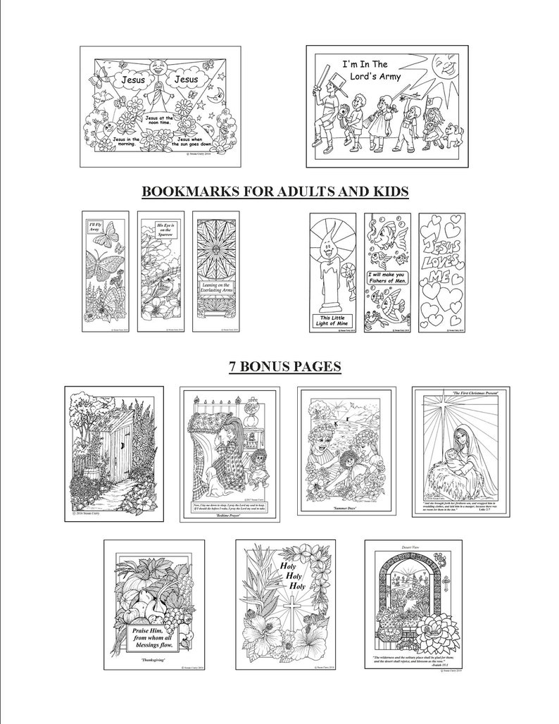 Sing Color and Praise the Lord vol 2 A Christian Coloring | Etsy