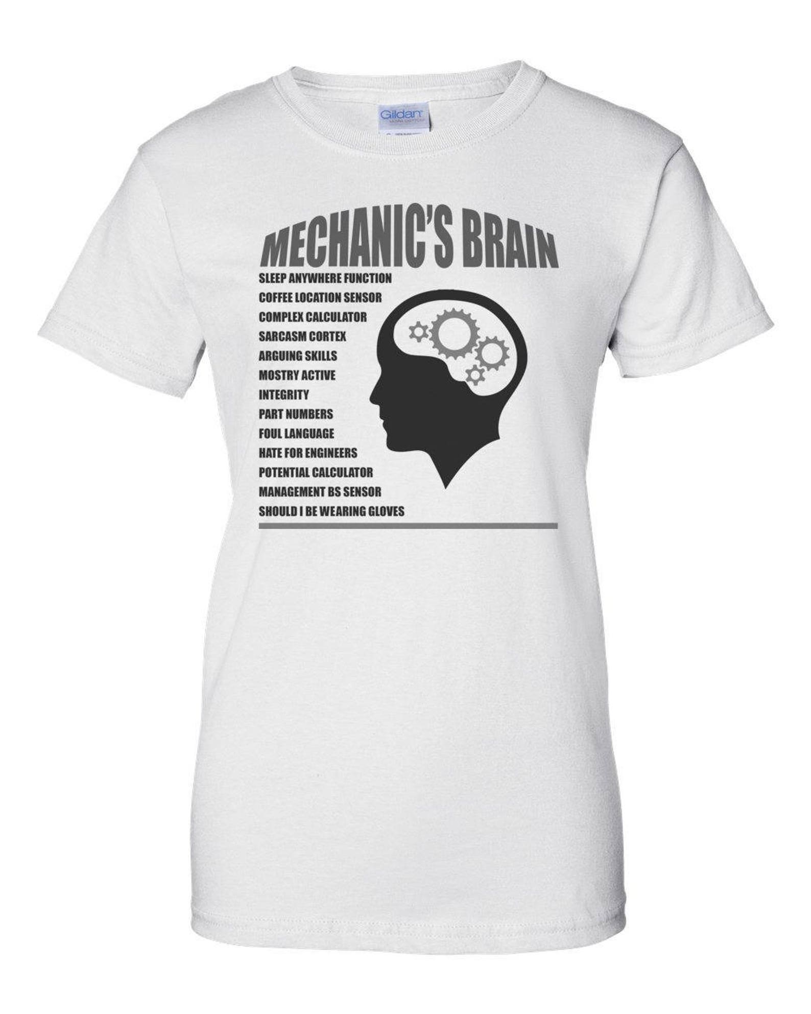 Mechanic's Brain Shirt - Etsy