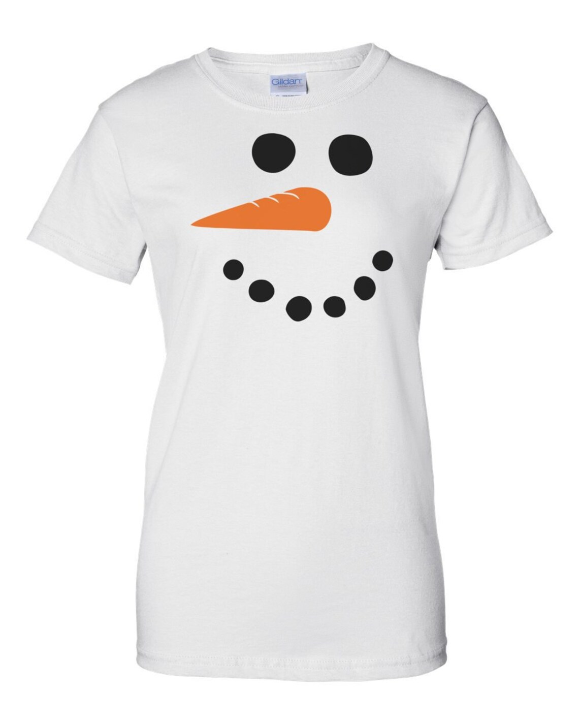 Snowman Face Shirt - Etsy