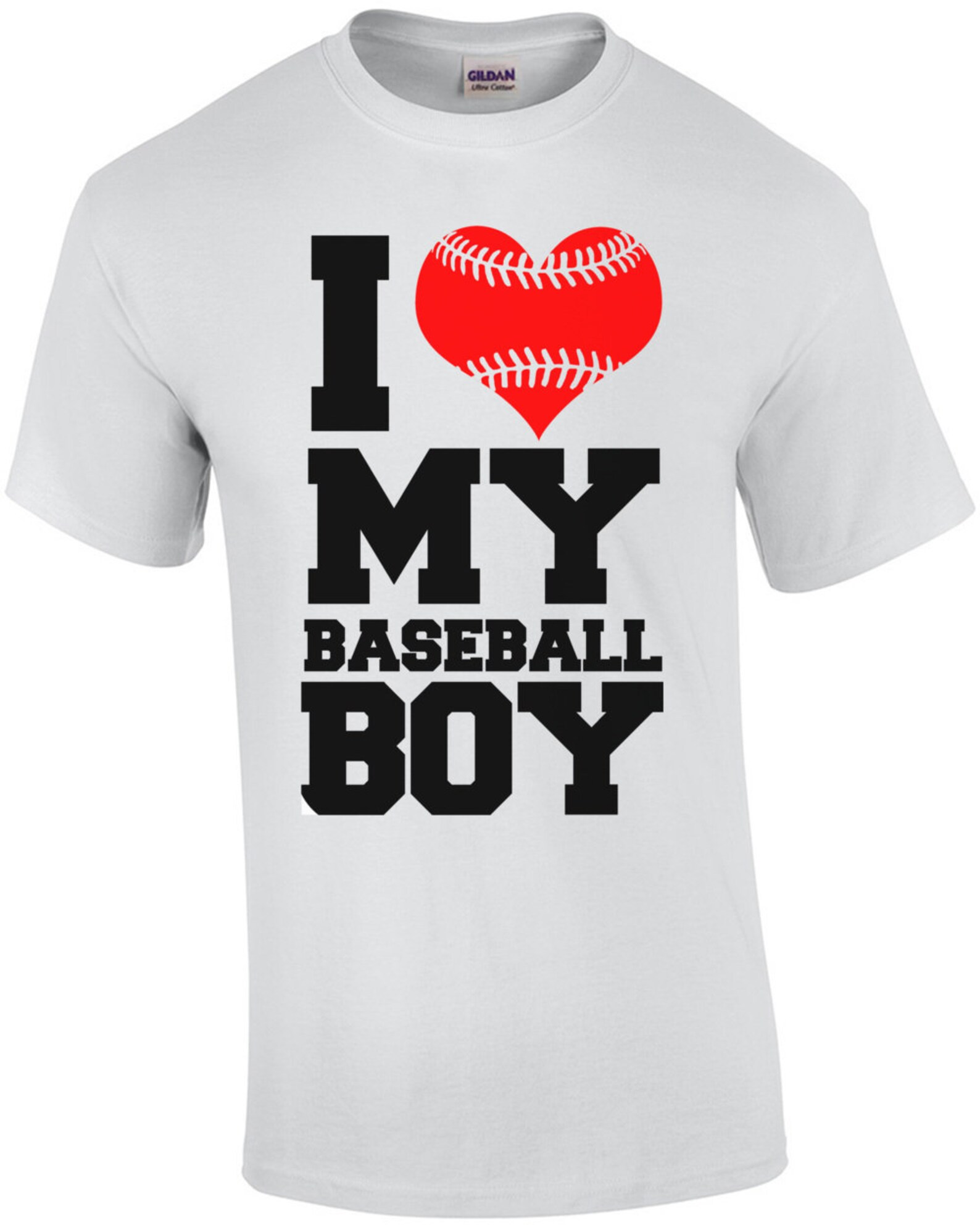 I Love My Baseball Boy T-shirt - Etsy