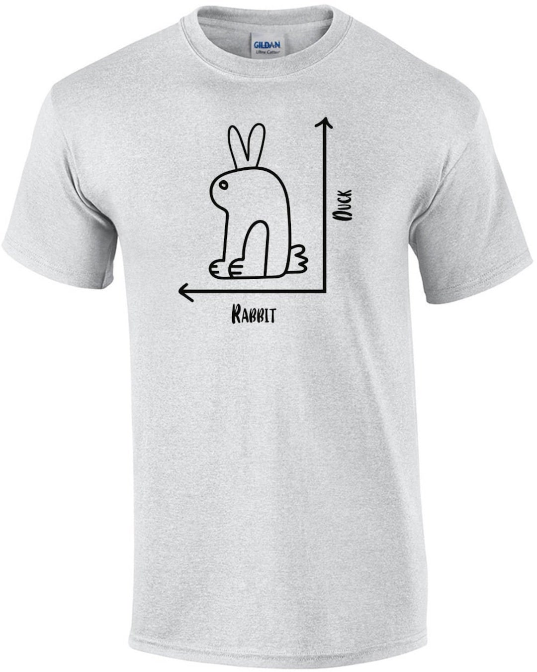 Duck Rabbit Graph - Which One Do You See? Funny T-shirt - Etsy