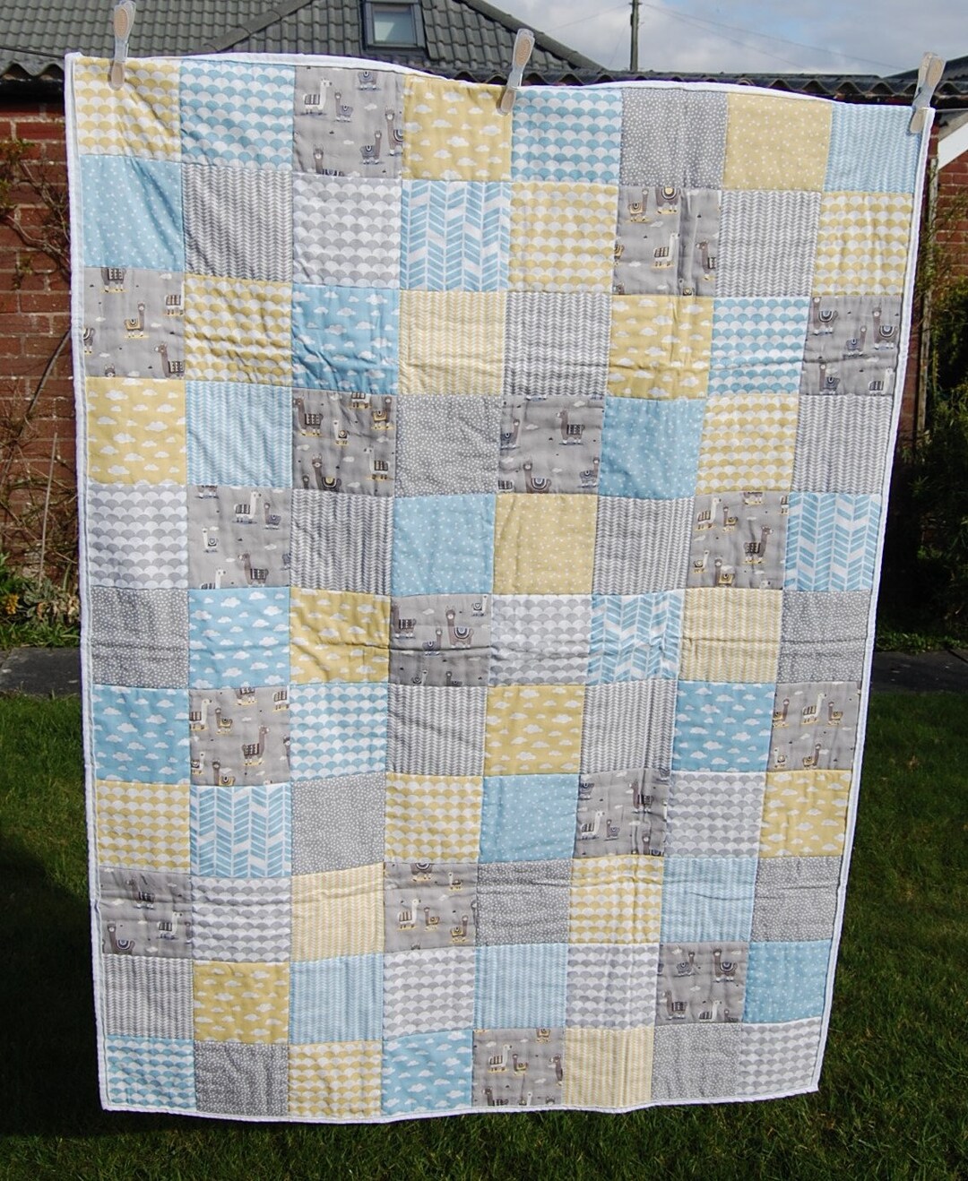 Alpaca Patchwork Quilt - Handmade - Etsy