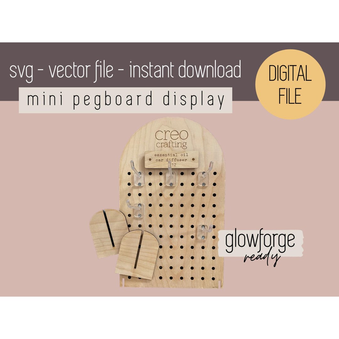 Mini Pegboard - Digital Download - Vector SVG File - Glowforge File - Etsy