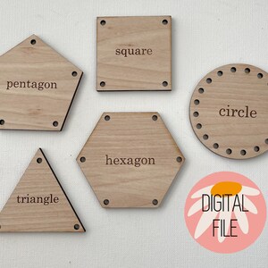 Shapes for Stitching SVG - Montessori Learning - Digital Download ...