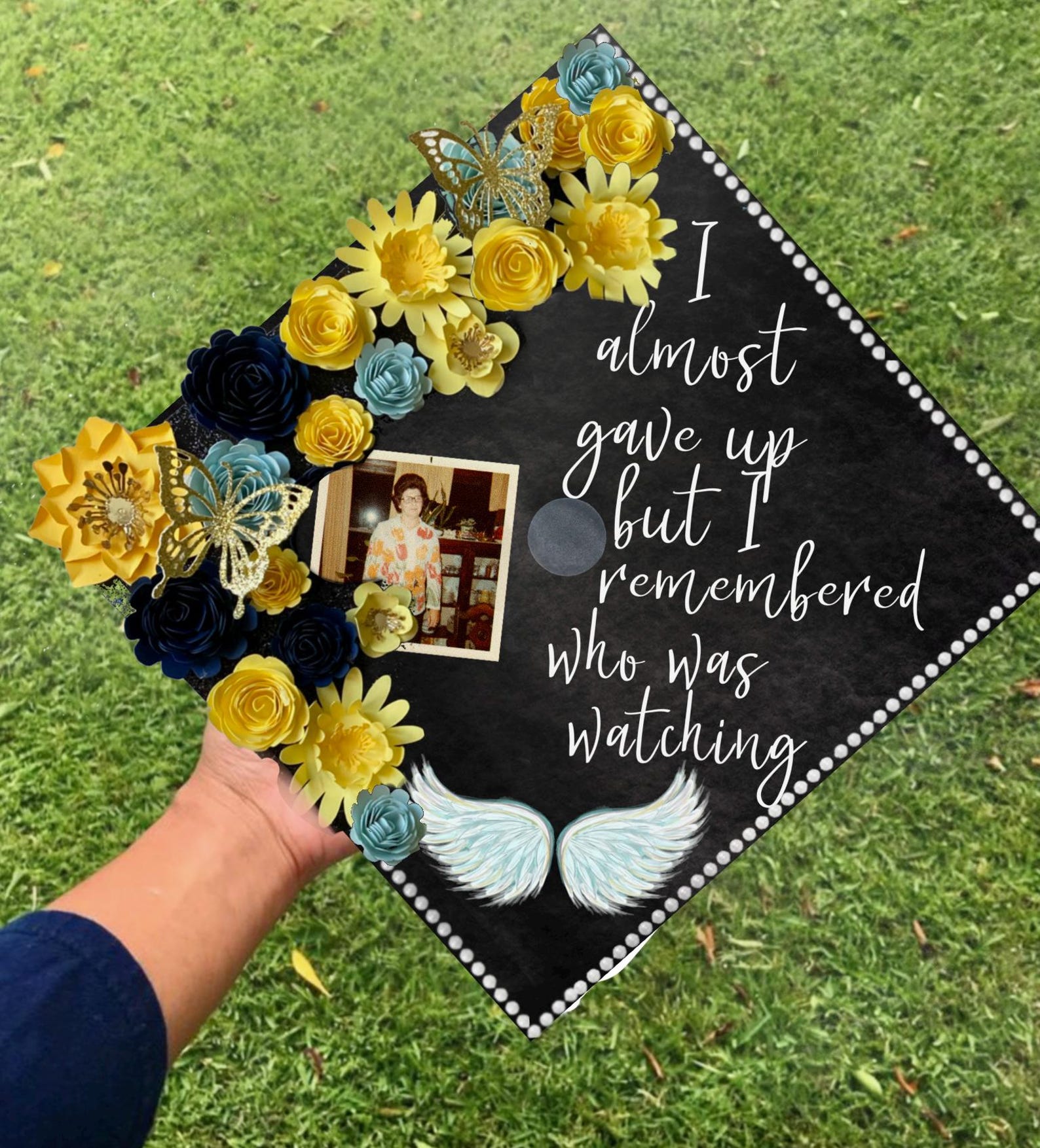 PRINT YOURSELF- Memorial Grad Cap Topper - Etsy