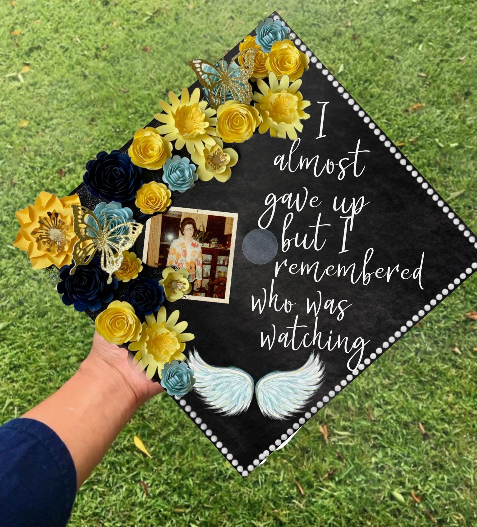 PRINT YOURSELF- Memorial Grad Cap Topper - Etsy