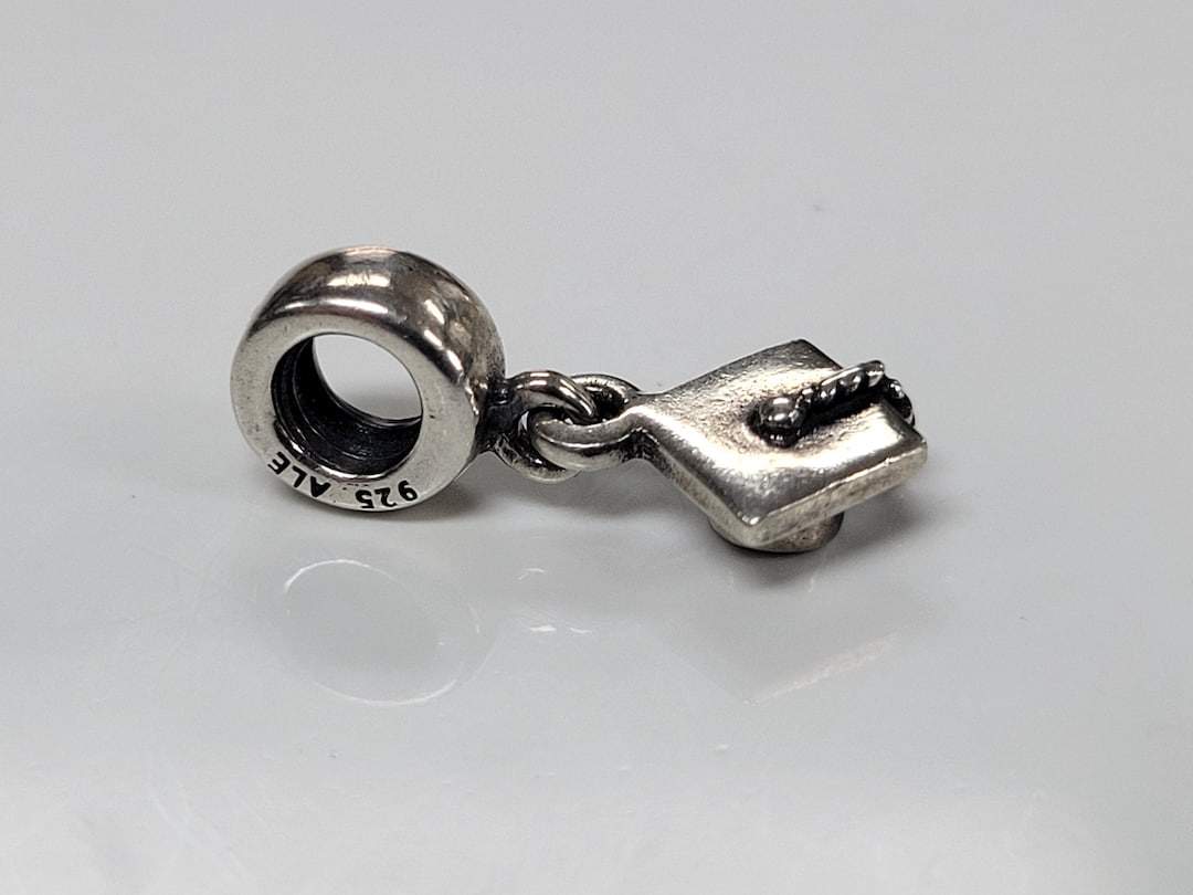 PANDORA Sterling Silver Graduation Cap Bead Charm - Etsy