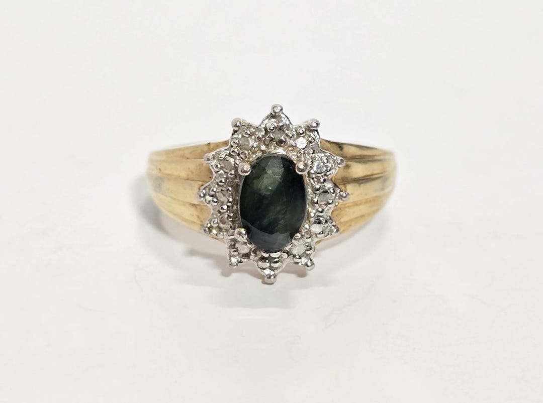 Ross Simons Gold Plated Sterling Silver Sapphire Solitaire Ring Size 7 ...