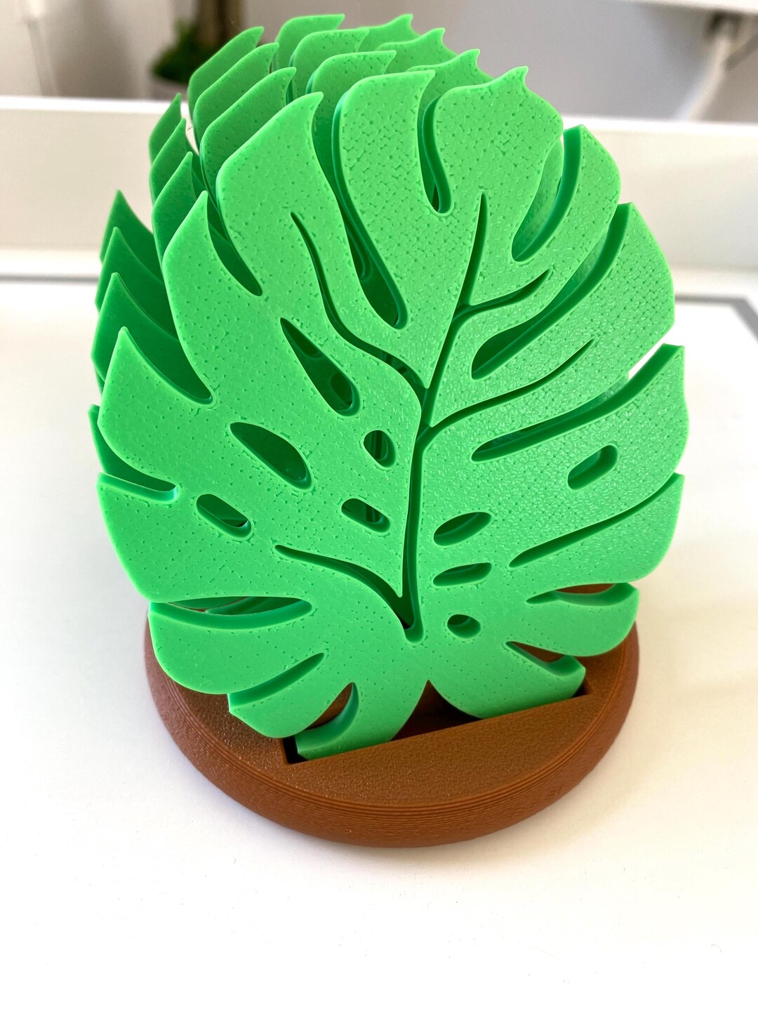 Monstera Leaf Coaster Set: 3D Printed PLA Drink Coasters - Etsy