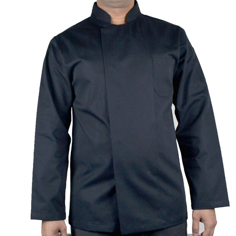 Chefs Jacket Long Sleeve Visible & Hidden Button Chefs Wear Kitchen ...
