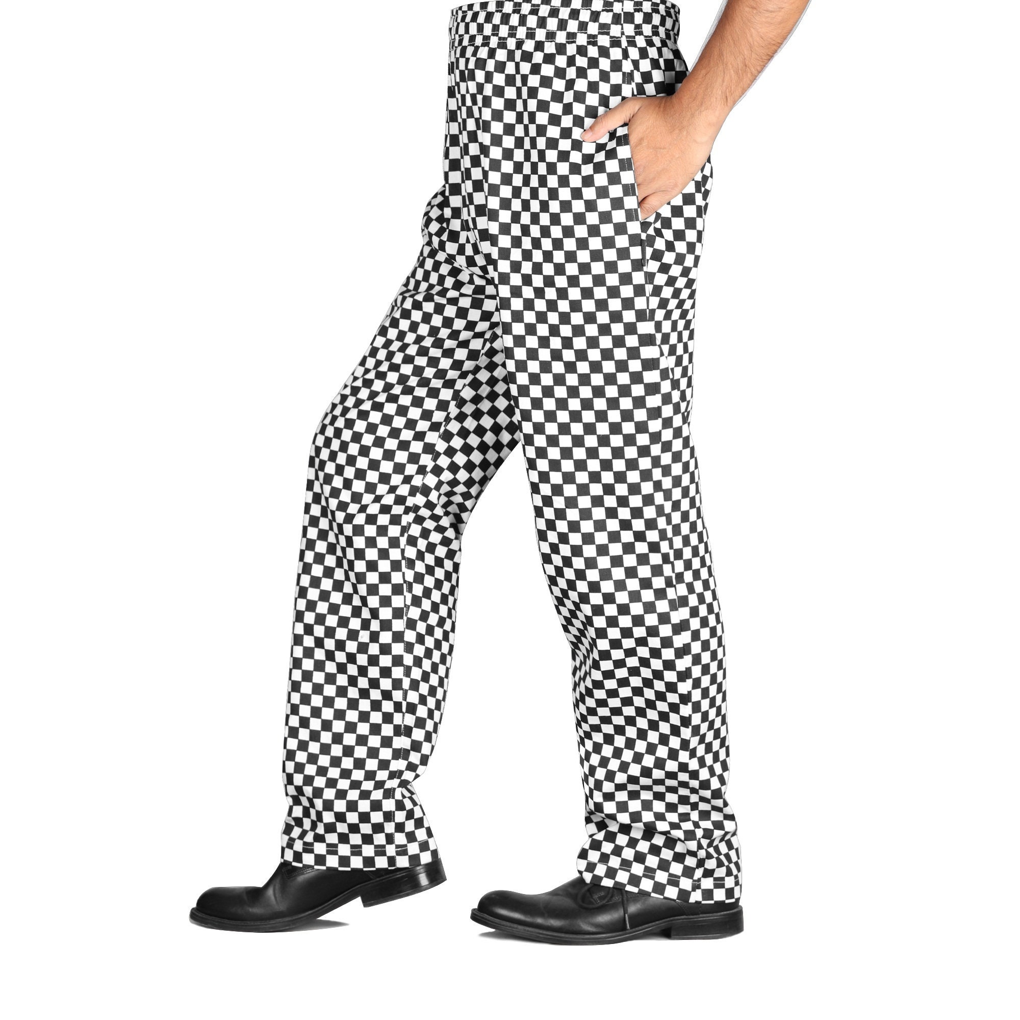 Chess Board Trousers Black and White Excellent Quality Chess Board ...