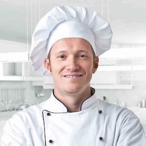 Chef Hat Tall Chefs Cook Cap Adult Adjustable Tall Hats Head Chef ...