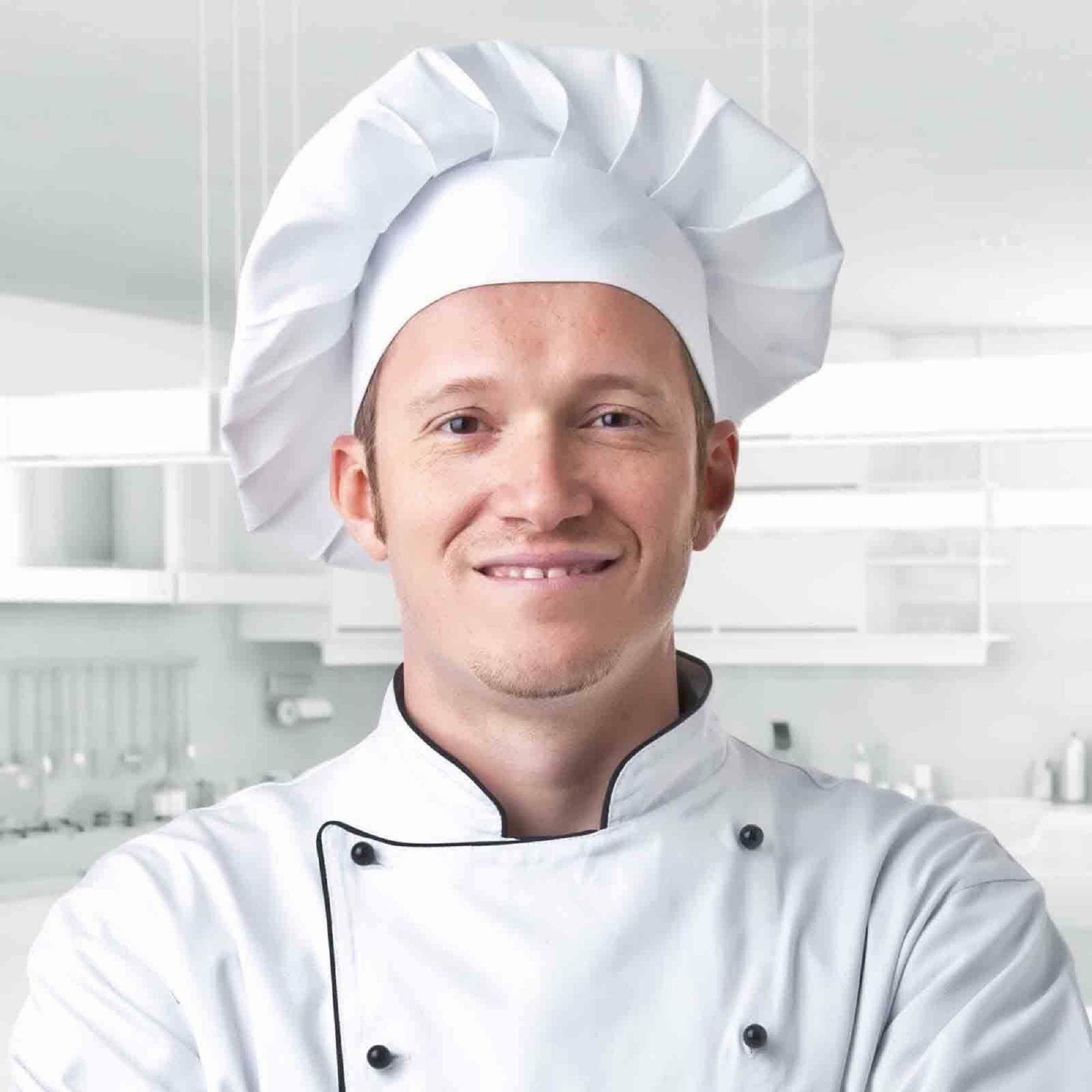 Chef Hat Tall Chefs Cook Cap Adult Adjustable Tall Hats Head Chef ...