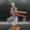 Big Fantasy Bird on Driftwood - Found Object Art Sculpture - Upcycled ...