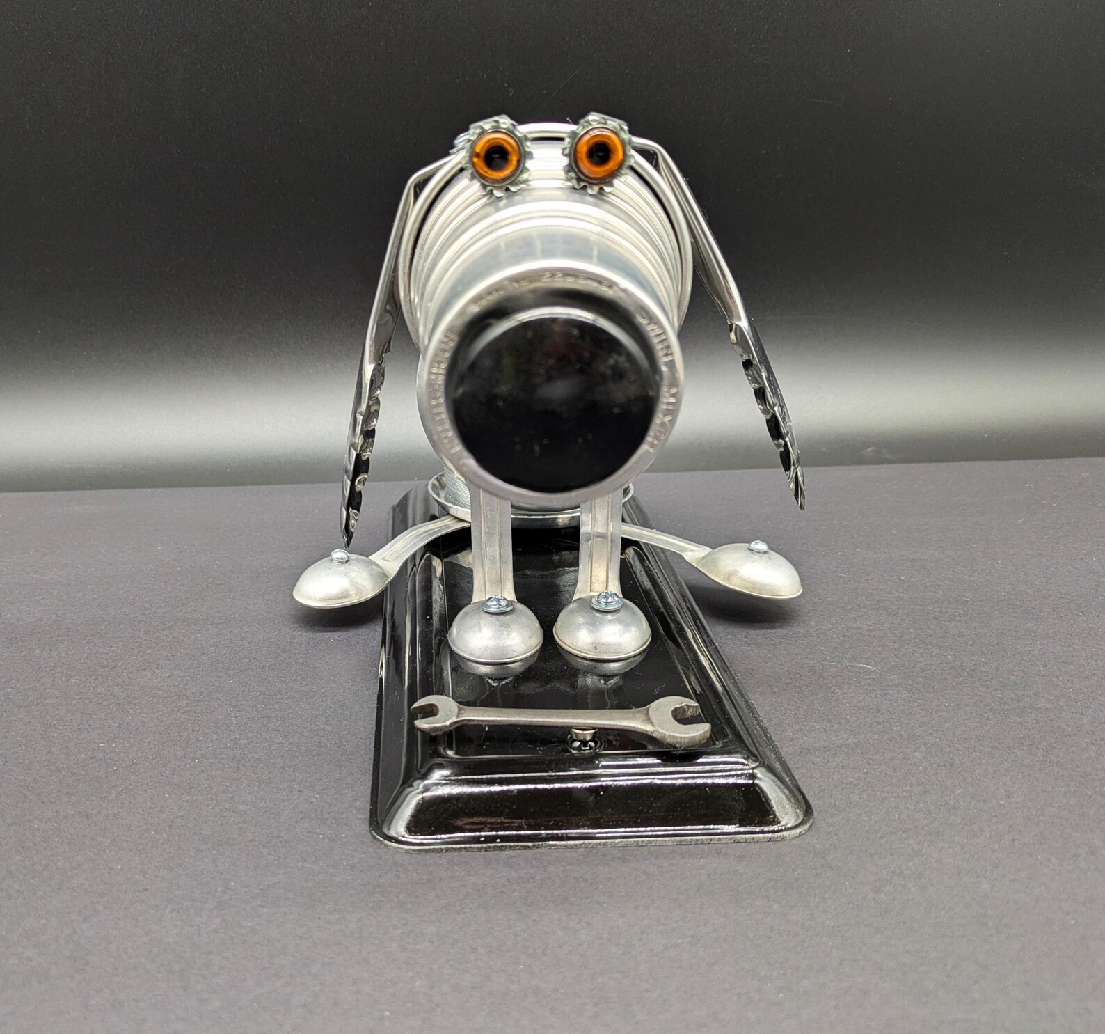 Slinky Dog Sculpture - Found Object Robot Art - Assemblage Sculpture ...