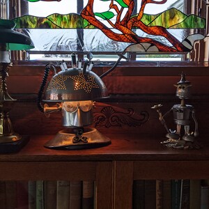 Robot With Alien Listening Device Helmet - Found Object Robot Art ...