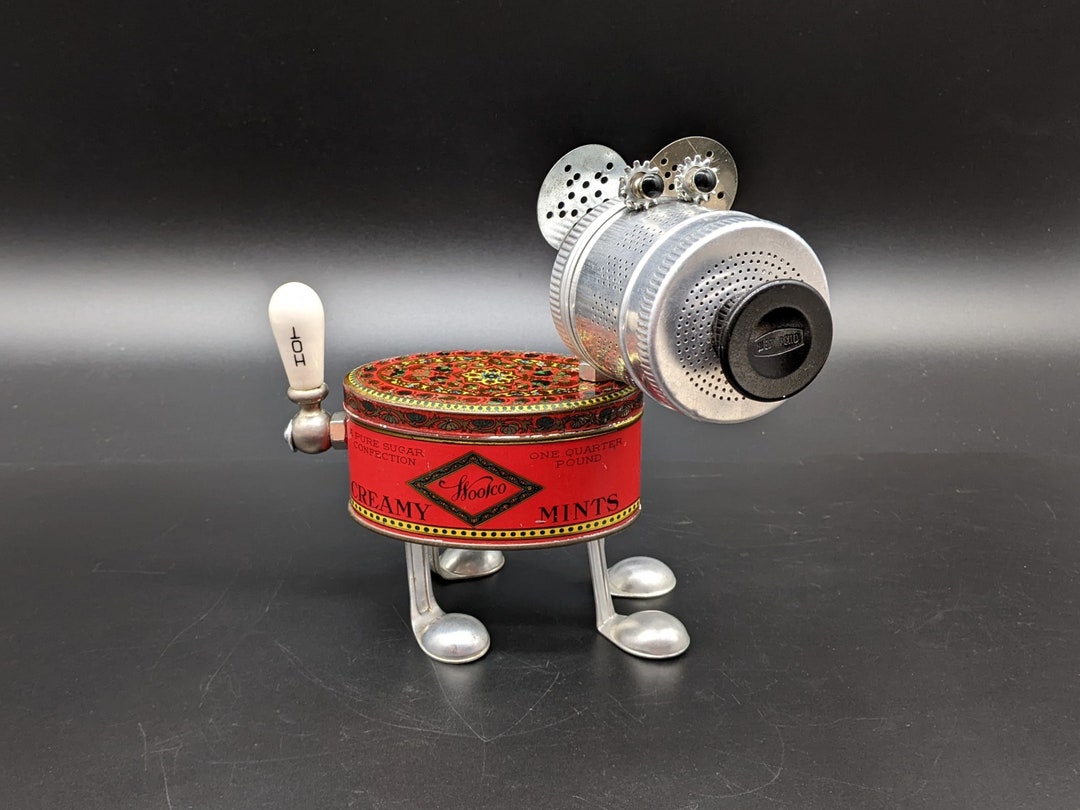 Found Object Dog Sculpture Assemblage Art Dog Vintage Dog Art Upcycled ...