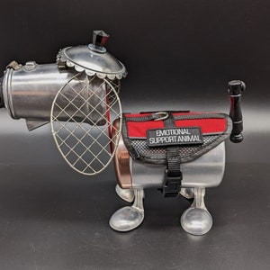 Emotional Support Dog Sculpture Found Object Dog Dog Memorial Upcycled ...