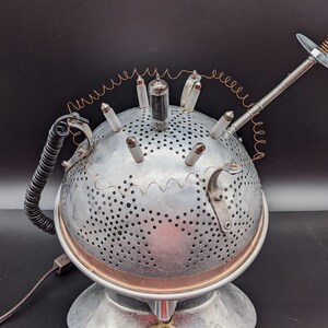 Robot With Alien Listening Device Helmet - Found Object Robot Art ...