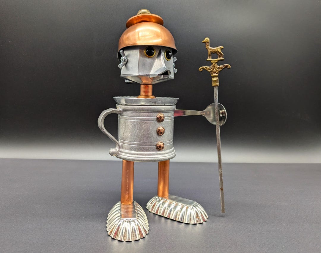 Guardsman Robot - Found Object Art - Assemblage Sculpture - Upcycled ...