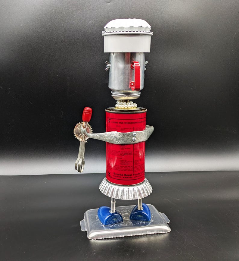 Found Object Chef With Blue Ribbon - Assemblage Art - Cooking Contest ...