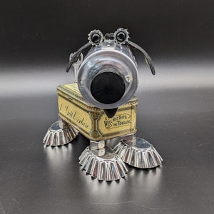 Tobacco Tin Dog Found Object Dog Assemblage Art Sculpture - Etsy