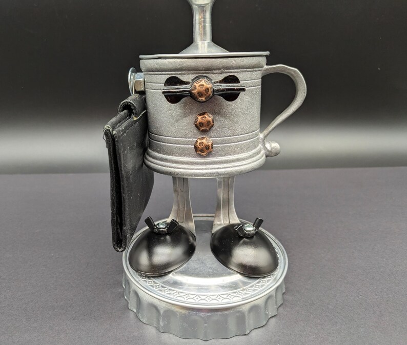 Business Man Sculpture - Found Object Robot Art - Assemblage Art ...