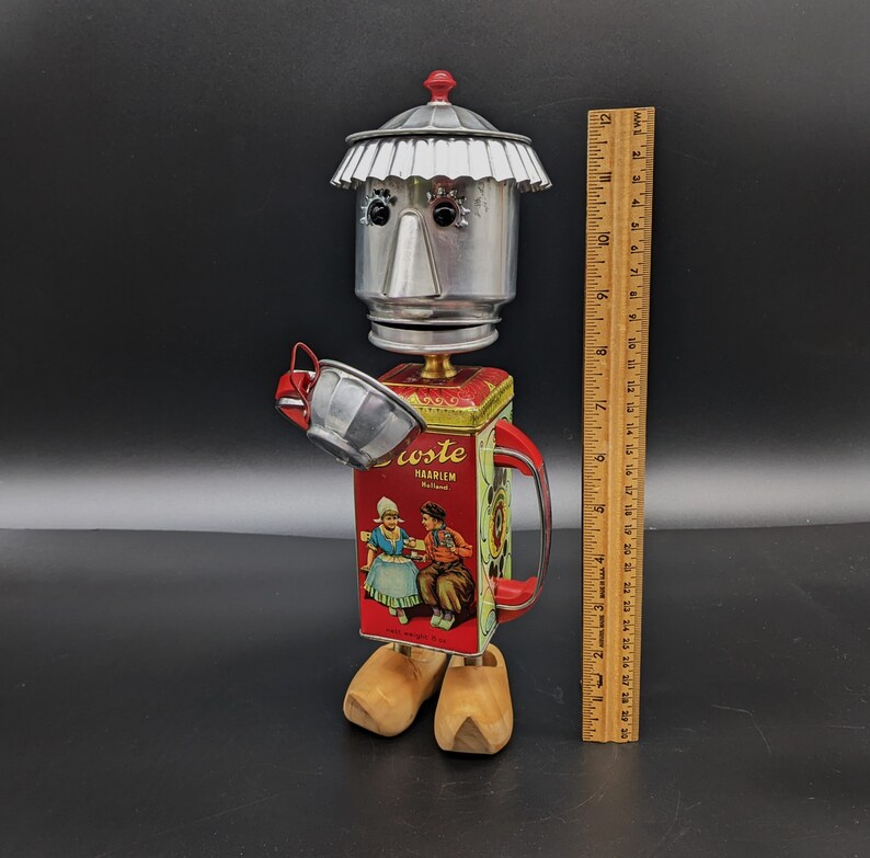 Droste Cocoa Tin Robot Sculpture: Upcycled Assemblage Art - Etsy
