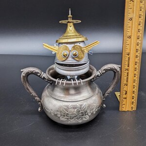 Good Luck Gremlin in Sugar Bowl Found Object Robot Art Assemblage ...