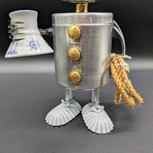 Found Object Sailor Robot Sculpture: Nautical Assemblage Art - Etsy