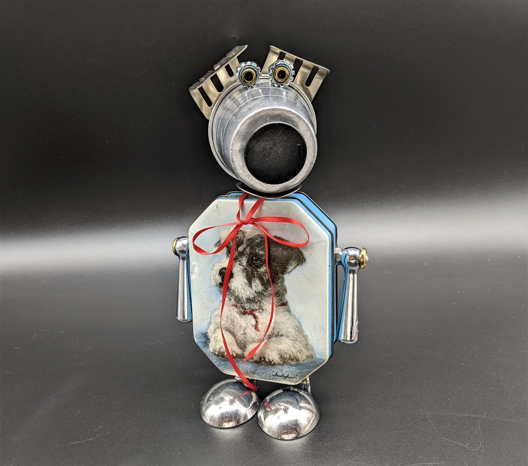 Assemblage Art Dog Sculpture - Upcycled Recycled Dog - Dog Lover Gift ...