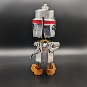 Espresso Pot Robot Coffee Bot Found Object Robot Assemblage Art ...