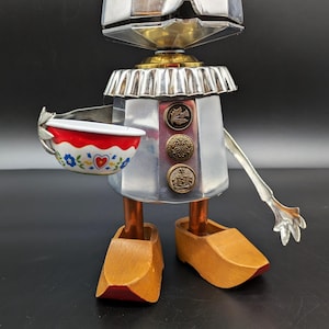 Espresso Pot Robot - Coffee Bot - Found Object Robot - Assemblage Art ...