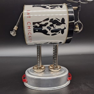 Metal Cow Sculpture Found Object Art Assemblage Art Cow Whimsical Cow ...