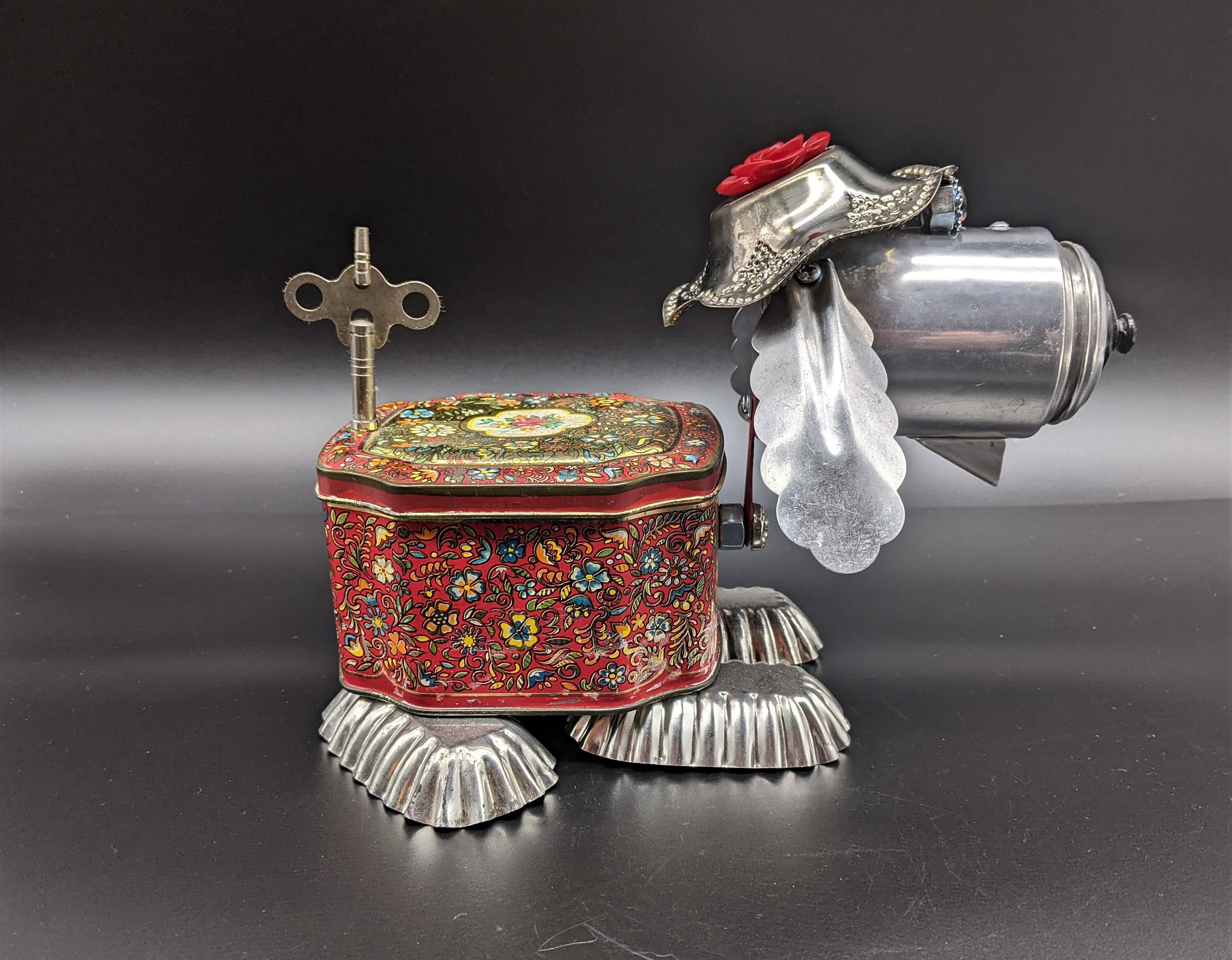 Found Object Robot Dog: Upcycled Assemblage Art Pet Memorial - Etsy