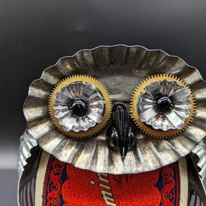 Found Object Owl Sculpture - Assemblage Art Owl Upcycled Recycled Repurposed Owl Lover Gift - Etsy