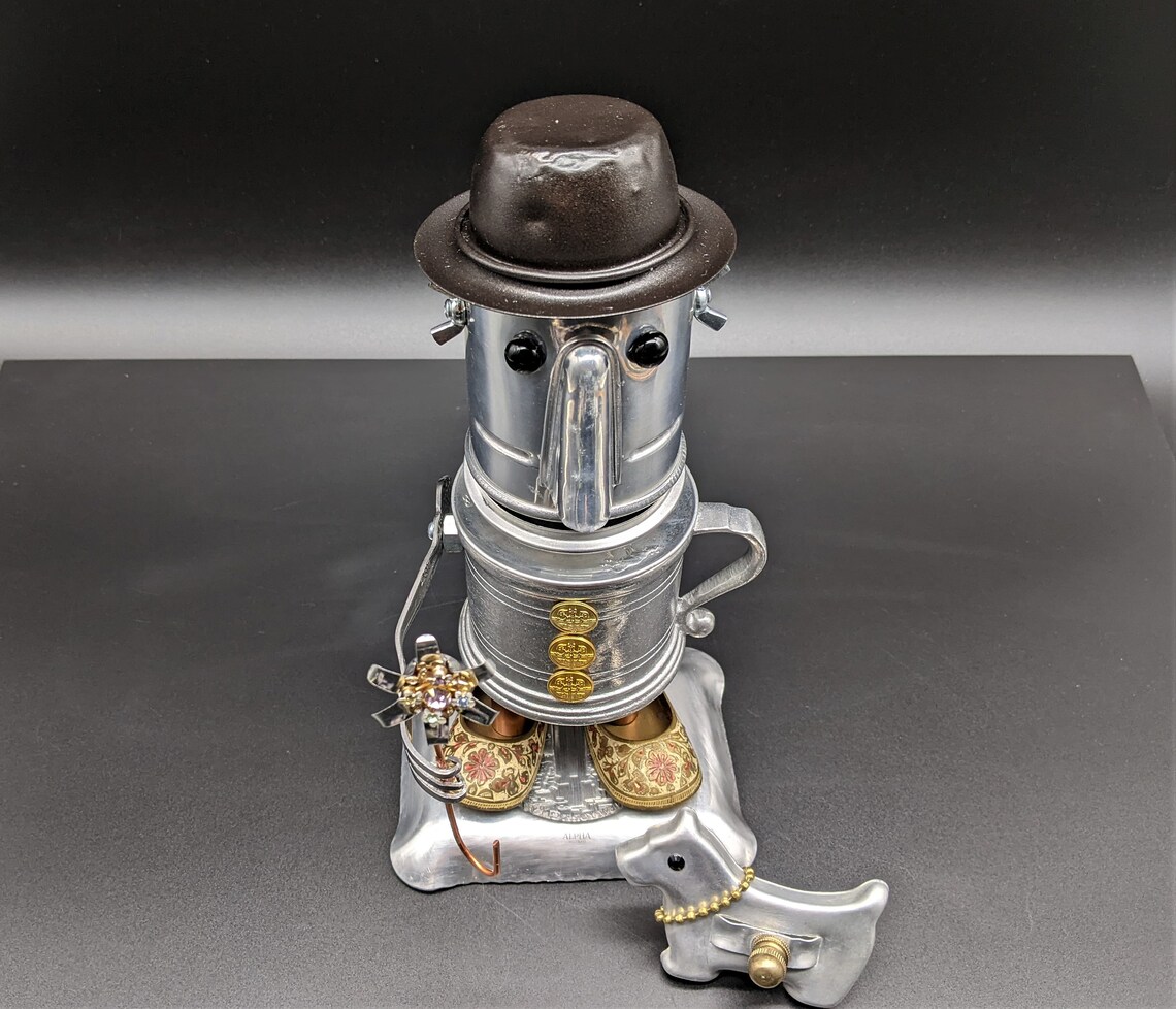 Gentleman Android Sculpture Found Object Robot Art - Etsy