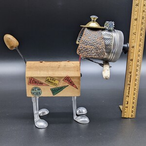 Found Object Dog Sculpture Assemblage Art Dog Upcycled Recycled Vintage ...