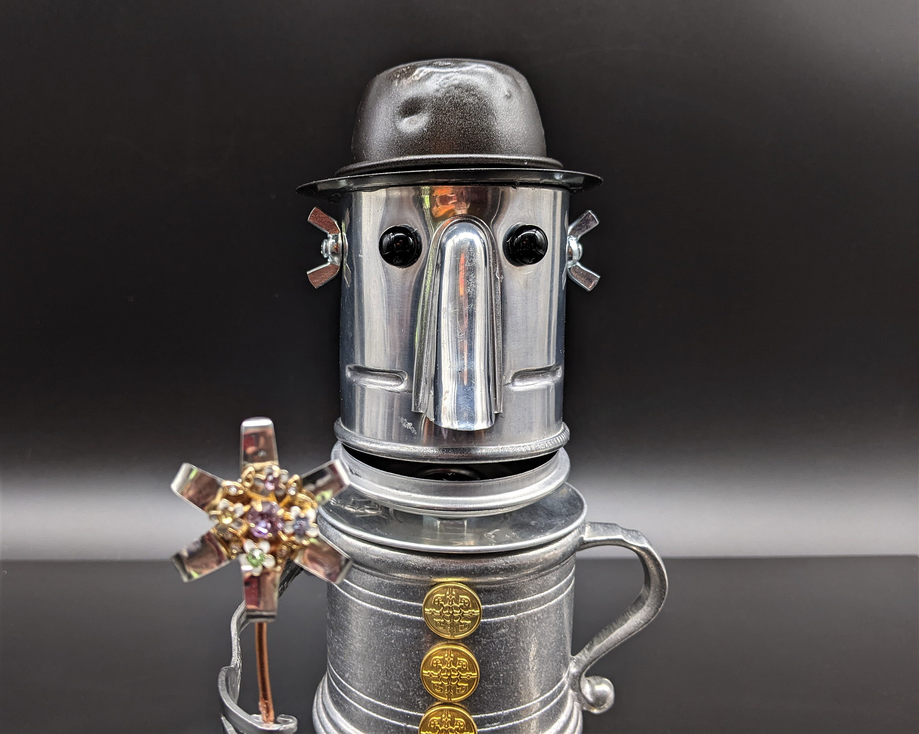 Gentleman Android Sculpture Found Object Robot Art - Etsy