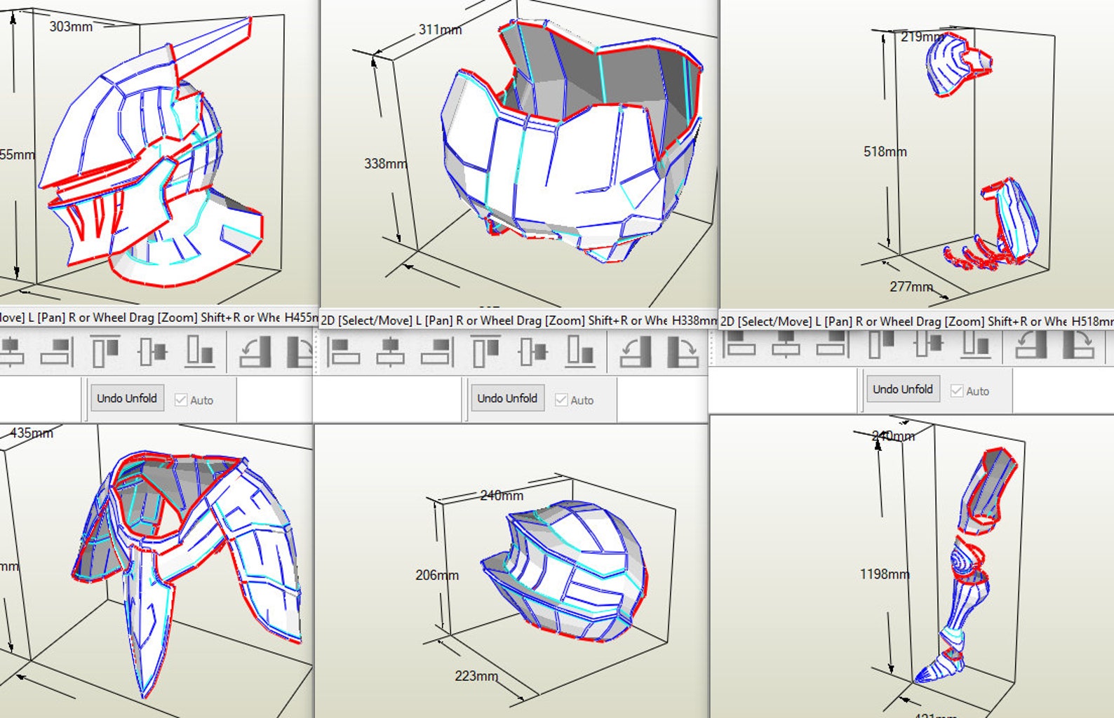 Momonga Armor Pepakura Pattern - Etsy