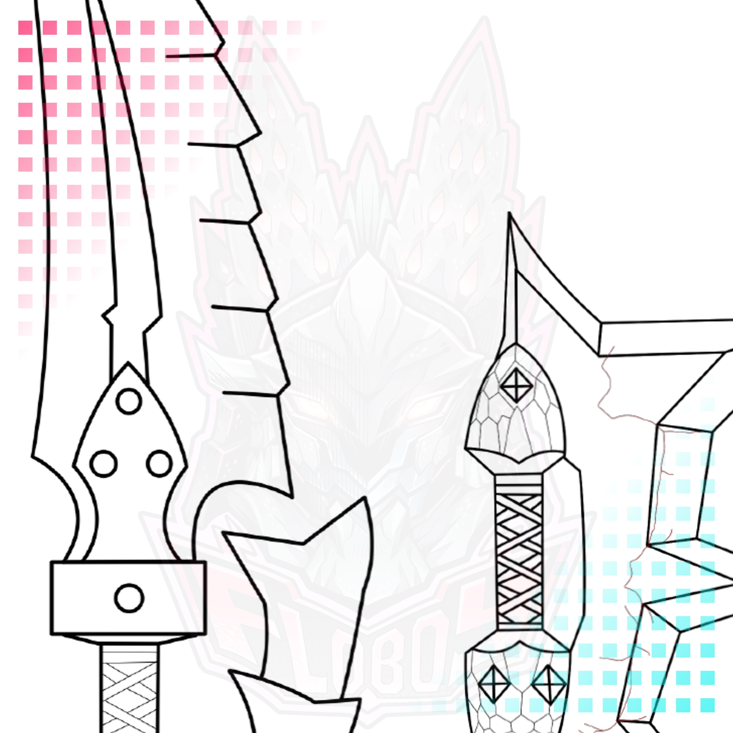 Barioth Dual Blade Blueprint - Etsy