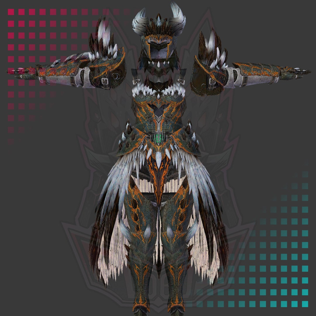 Nergigante Chaos Armor Pepakura Pattern - Etsy