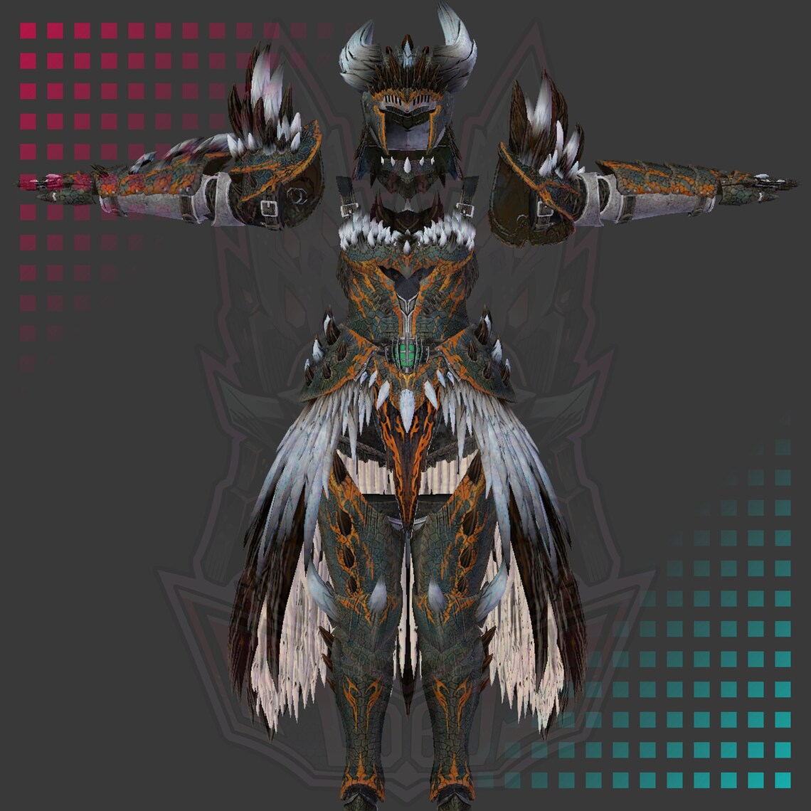 Nergigante Chaos Armor Pepakura Pattern - Etsy